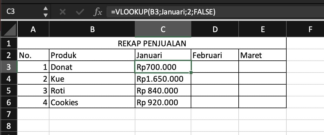 Kupas Tuntas Rumus VLOOKUP Excel