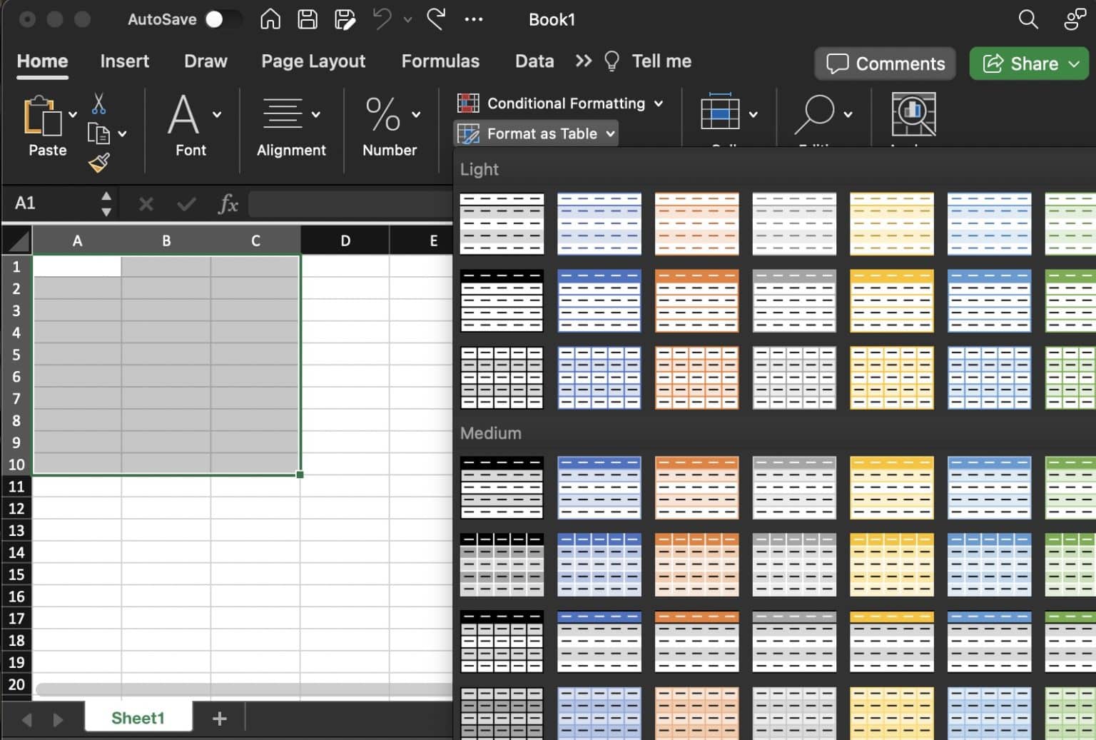 Cara Membuat Tabel Di Excel Yang Bisa Di Pelajari