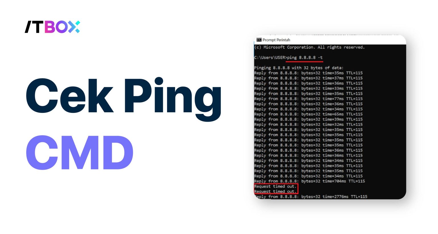 Cara Cek Ping CMD untuk Mengecek Ping Internet dengan Cepat dan Mudah ...