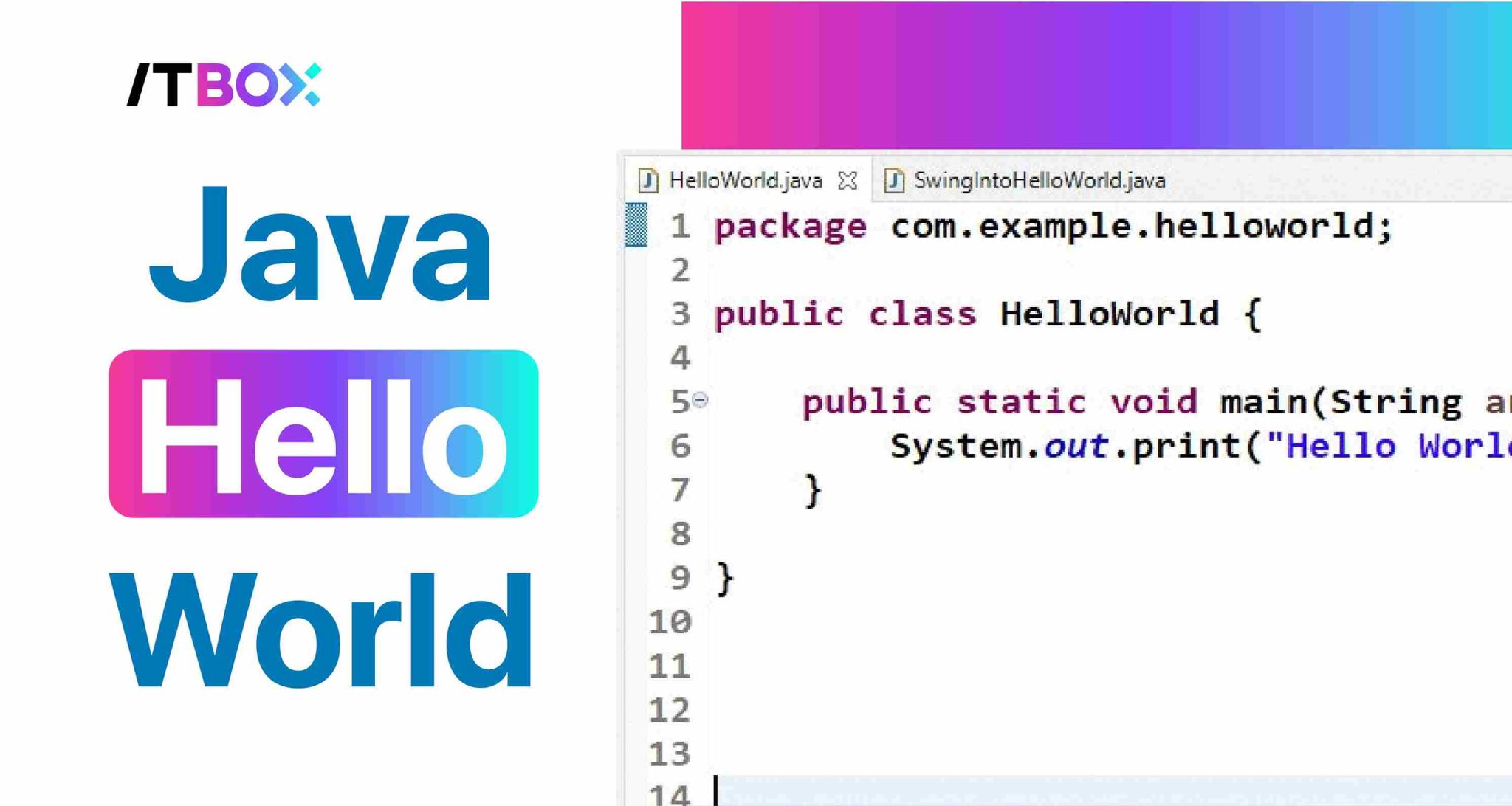 Tutorial Program Hello World di Java untuk Pemula - ITBOX by Course-Net