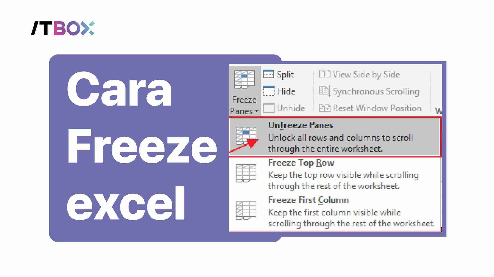 Cara Freeze Excel: Mengunci Kolom dan Baris di Excel dengan Freeze Panes - ITBOX by Course-Net