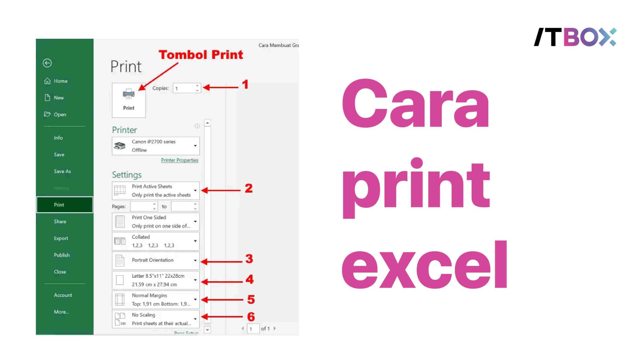 Cara Print Excel Agar Tidak Terpotong dan Mencetak dengan Rapi - ITBOX ...