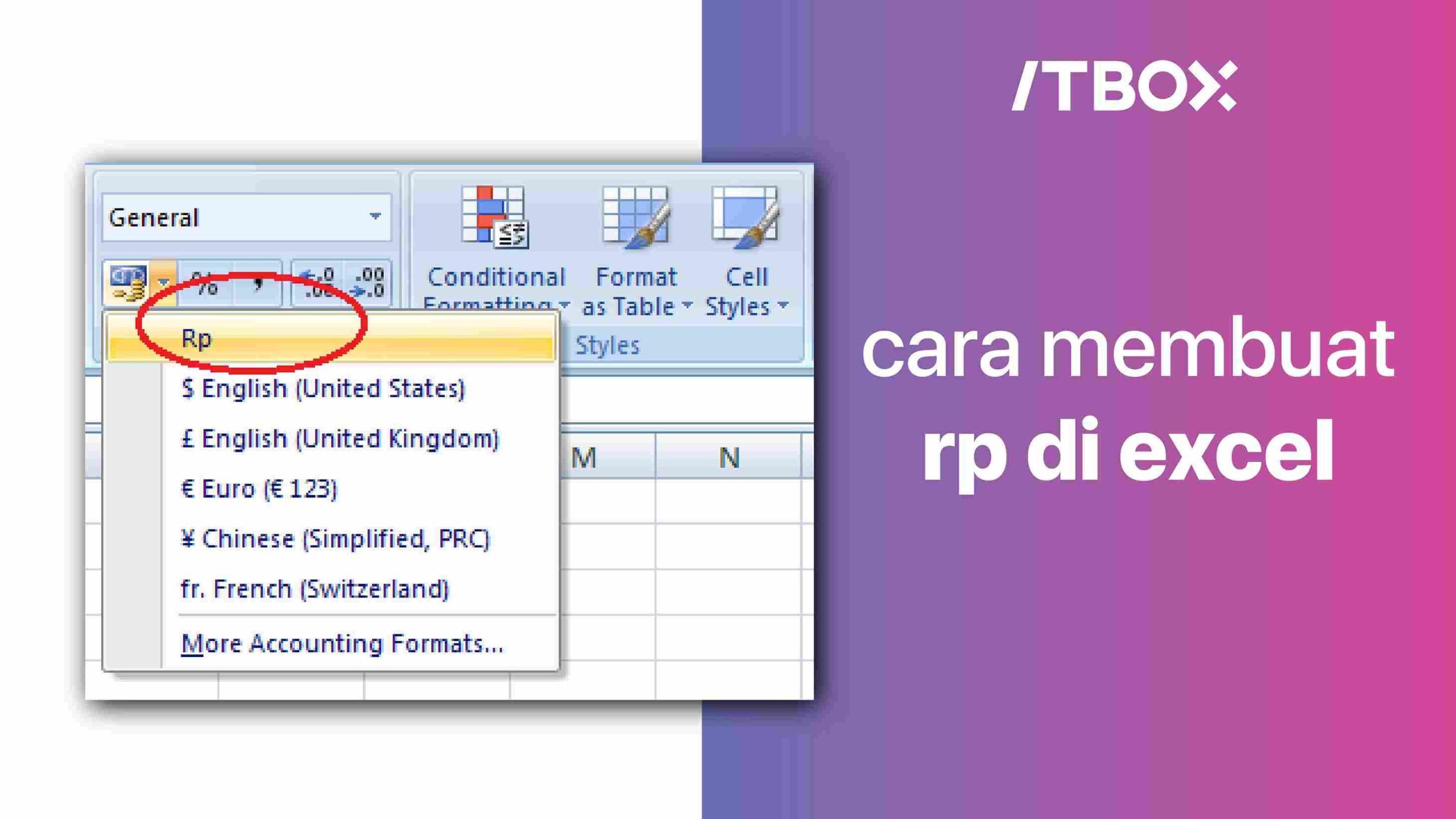 5 Cara Memformat Angka Menjadi Simbol Mata Uang Rupiah Rp di Excel ...