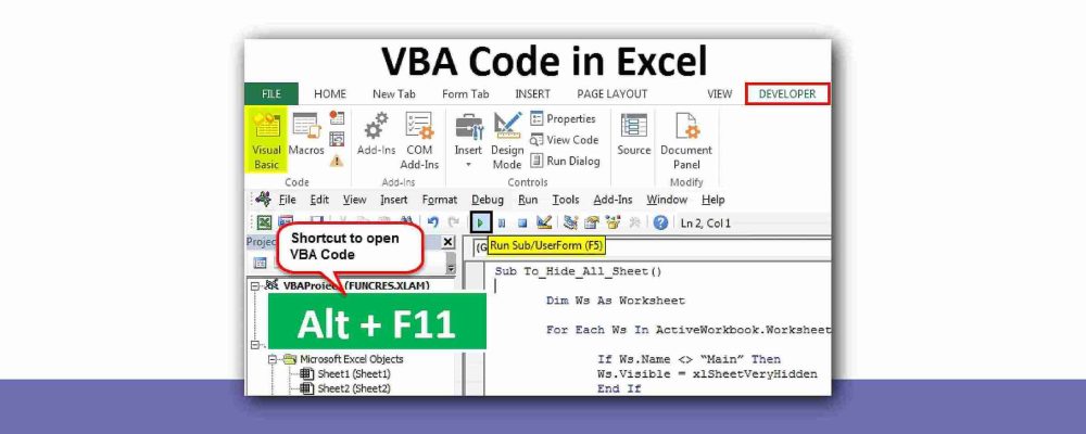 Kumpulan Kode VBA dan Macro untuk Belajar Visual Basic di Excel - ITBOX by Course-Net